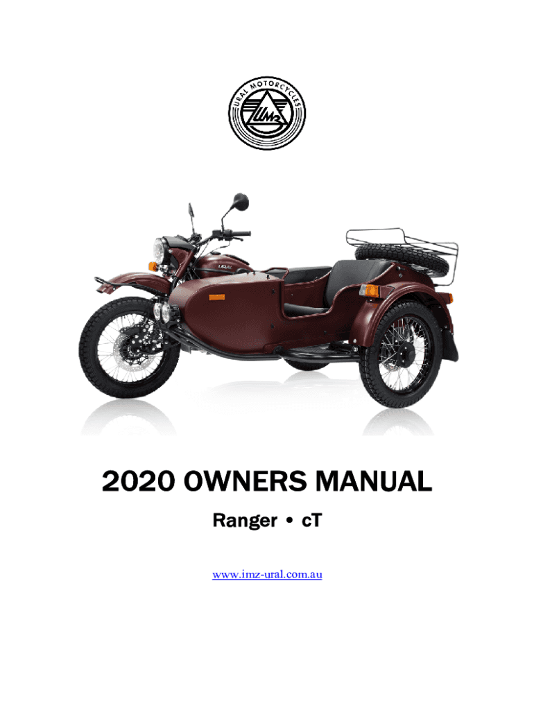 Fillable Online URAL Motorcycles Ranger Owner's Manual (Page 3 of 98 ...