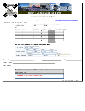 Fillable Online tukinoalpinesportsclub org Member Application Form ...