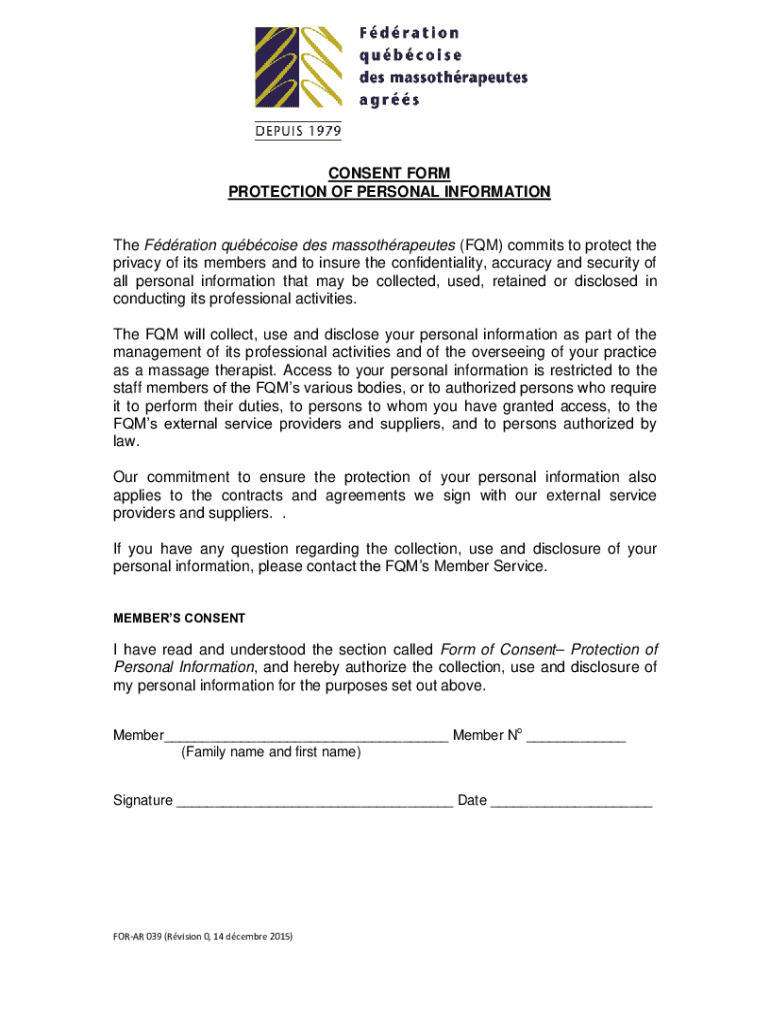 Fillable Online Procedures for becoming a member of the FQM Fax Email Print - pdfFiller