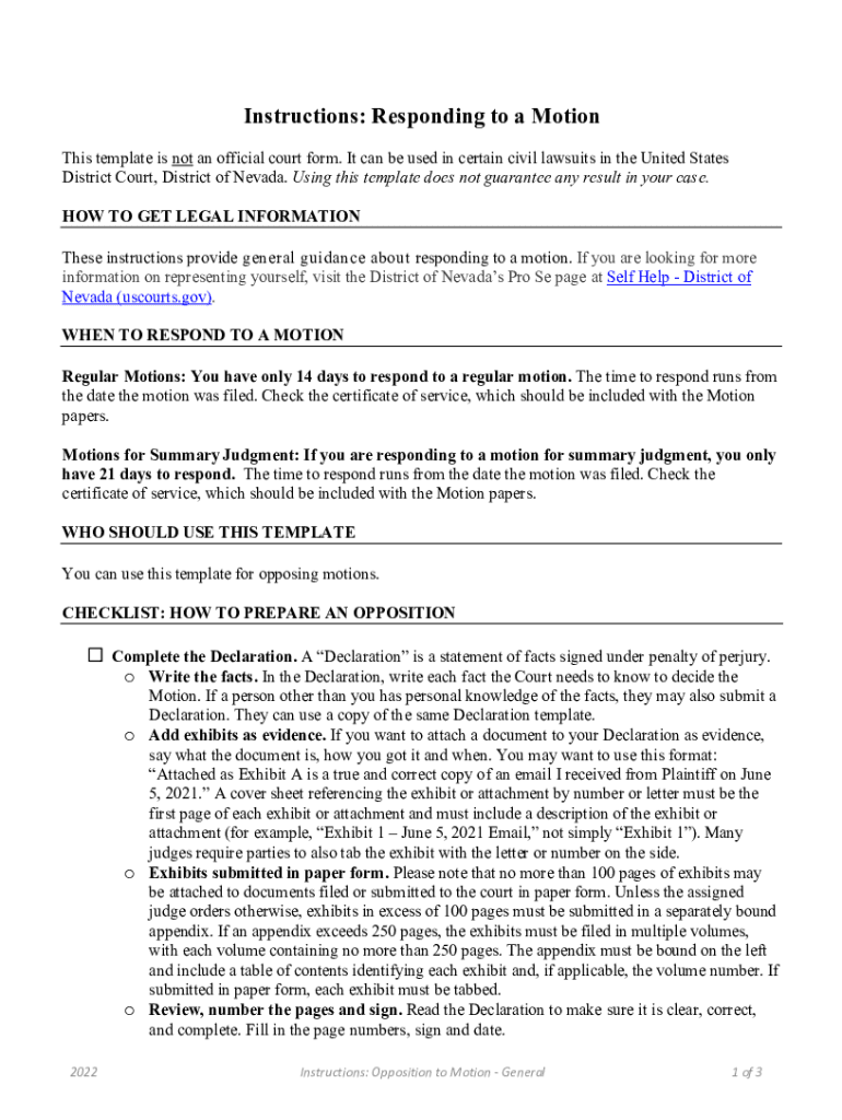 Fillable Online Instructions: AnswerResponding to the Complaint Fax Email Print - pdfFiller
