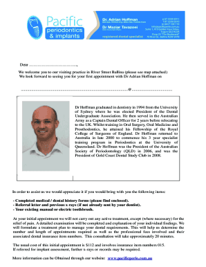 Fillable Online Dear Guest, We look forward to welcoming you and your ...