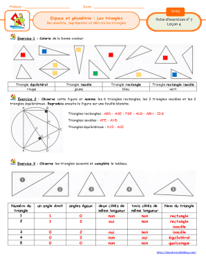 Remplissable En Ligne Fiche 8 Les triangles.pdf Fax Email Imprimer ...