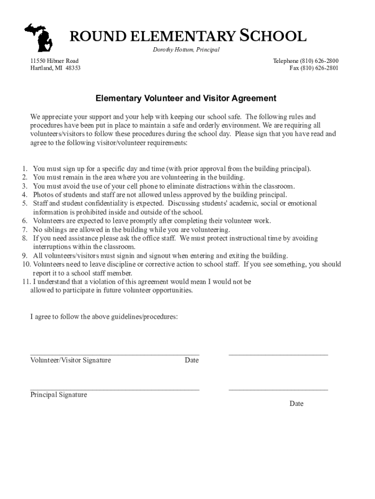 Fillable Online Round Elementary School - Round Home - Hartland ... Fax ...