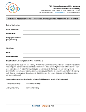 Fillable Online Education & Training Member Application Form (07.27.21).docx Fax Email Print ...