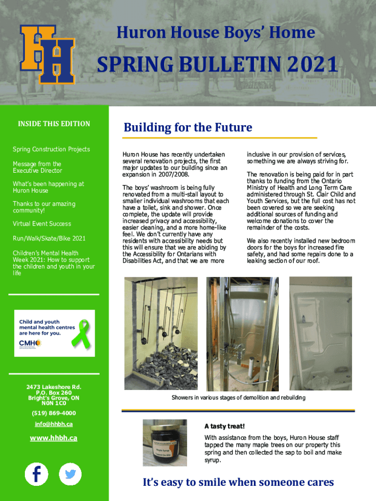 Fillable Online Huron House aiming to accept all youth with new ...
