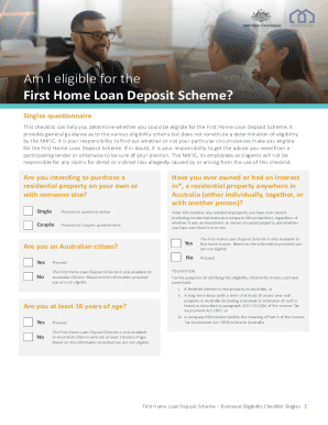 Fillable Online First Home Buyer Loan Guide: Everything You Need To ...