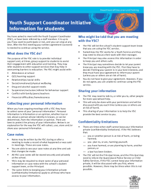 Fillable Online moranbahshs eq edu Youth Support Coordinator Initiative ...