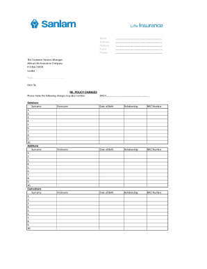 Fillable Online African Life Assurance: Contact Details and Business Profile Fax Email Print ...