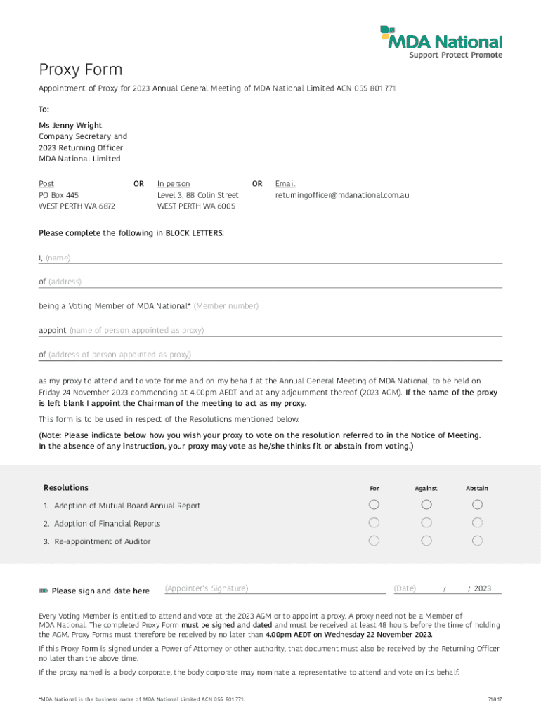 Fillable Online Jenny Wright - Deputy Company Secretary - MDA National Fax Email Print - pdfFiller