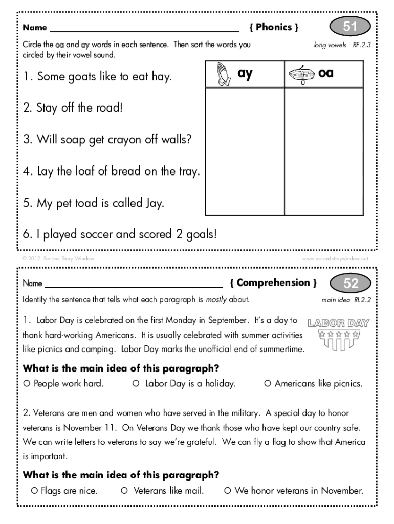 Fillable Online Phonics: Short Vowels Name A. Read the words in each ...