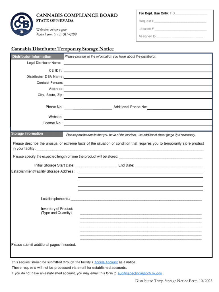 Fillable Online Cannabis Establishment (CE) Transfer of Interest Checklist Fax Email Print ...