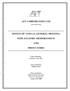 Fillable Online AFT CORPORATION LTD Fax Email Print - pdfFiller