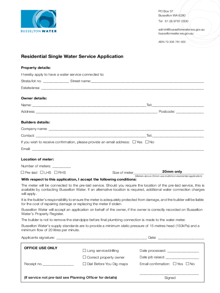 Fillable Online Paying your water bill Fax Email Print - pdfFiller