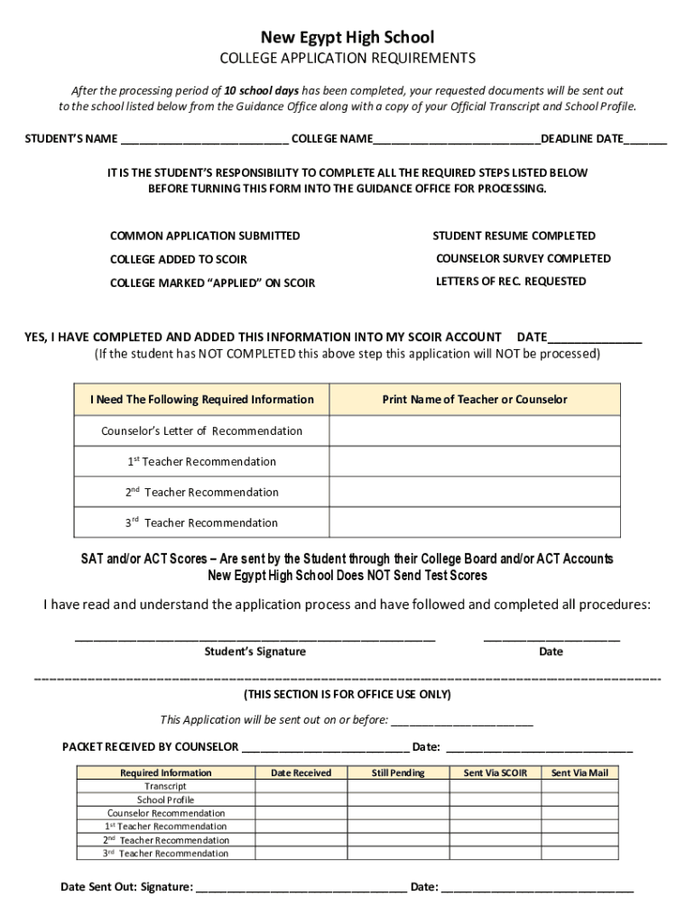 Fillable Online College Application Document Request Form 2023 Fax Email Print - pdfFiller