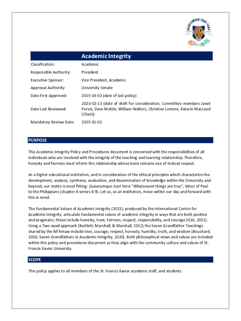 Fillable Online Academic Integrity Resources for Faculty & Colleagues ...