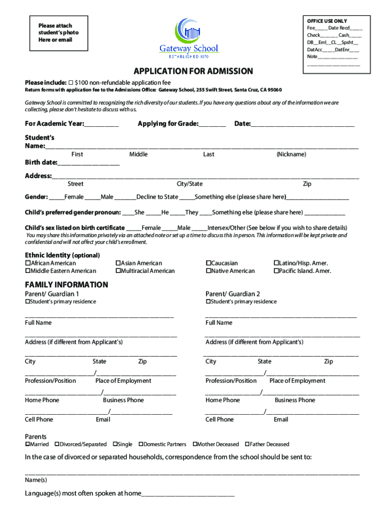 Fillable Online K Application Packet 23-24.pdf Fax Email Print - pdfFiller