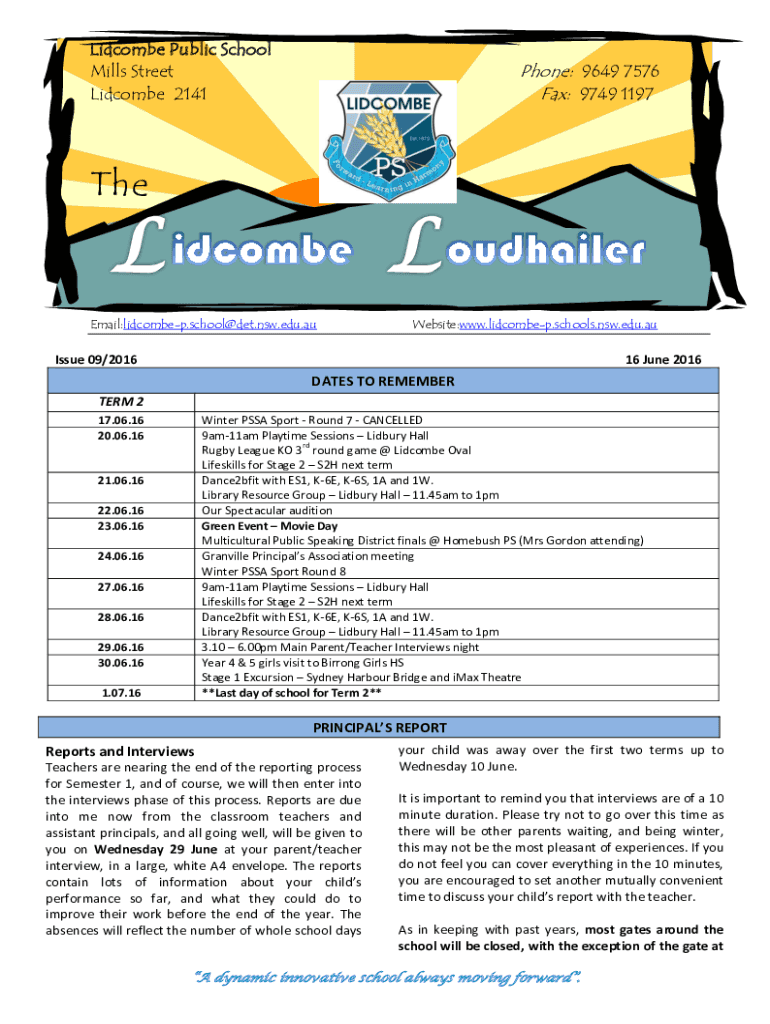 Fillable Online Lidcombe Public School - Physically Active School Case ...