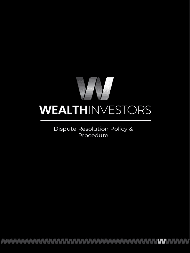 Fillable Online Board Dispute Resolution Policy template Fax Email ...