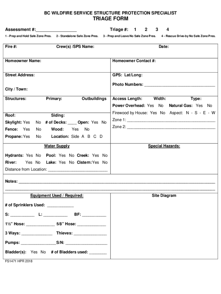 Fillable Online When a wildfire is threatening a... - BC Wildfire ...