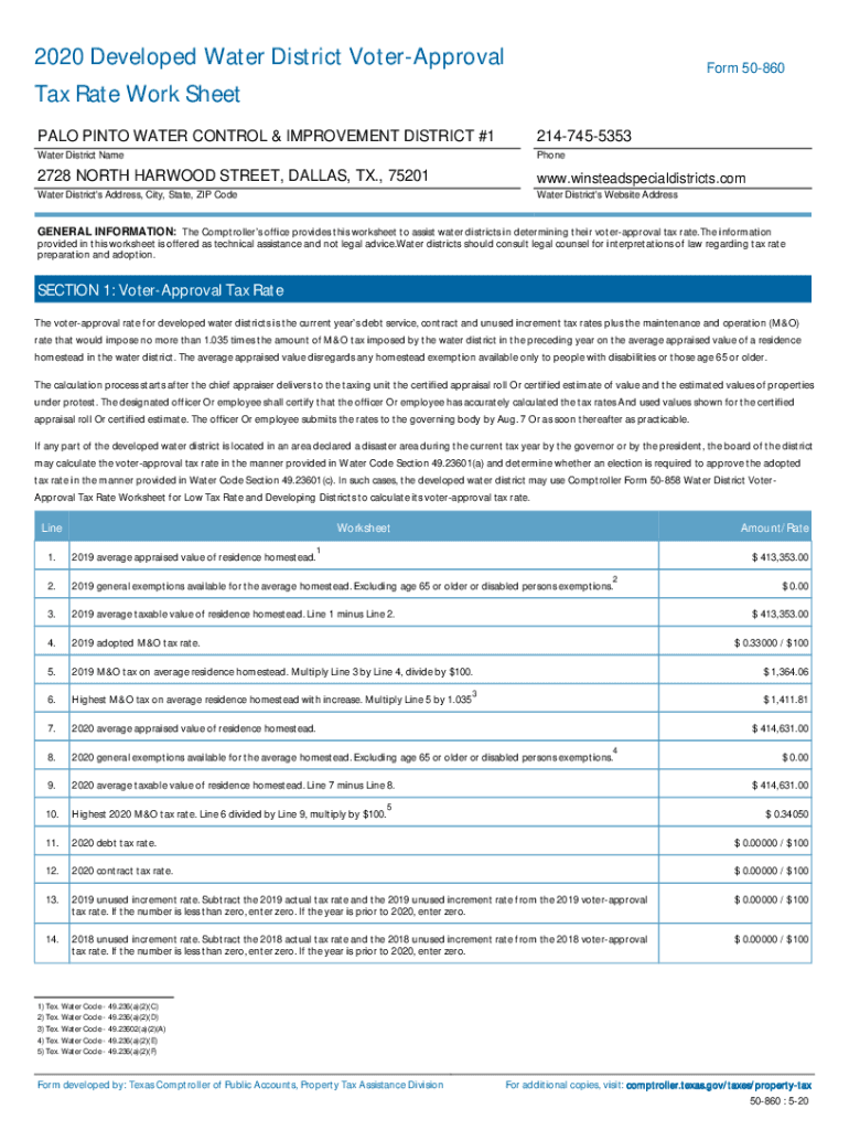 Fillable Online Williamson County MUD 25 Tax Rate Worksheet 2021 (PDF ...