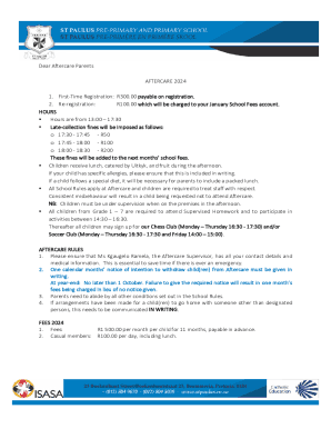 Fillable Online Aftercare Letter and Application Form 2024 Fax Email ...