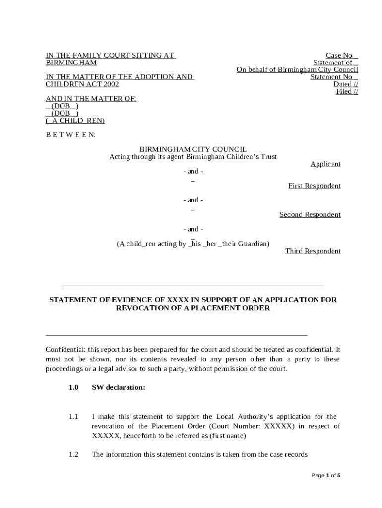 Local authority final social work evidence template (SWET) Doc Template ...