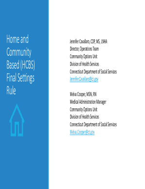 Fillable Online Home and Community Based (HCBS)Final Settings Rule Fax ...