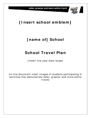 Fillable Online How to Develop a School Travel Plan Brand Fax Email ...