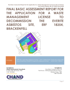 Fillable Online Final Basic Assessment Report for the Application for a ...