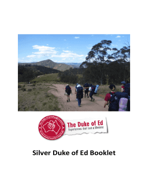 Fillable Online Silver Duke of Ed Booklet - Burwood Girls High School ...