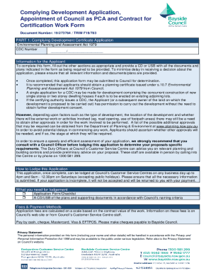 Fillable Online COMPLYING DEVELOPMENT CERTIFICATE ... Fax Email Print ...