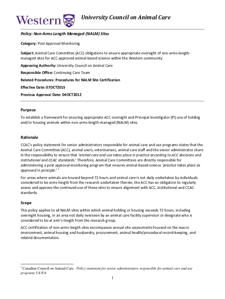 Fillable Online Suggested Policy for Invasive Protocols on Non-Rodent ...