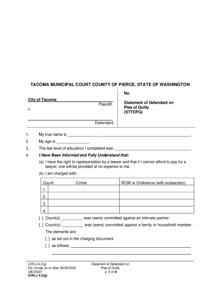 Fillable Online Statement of Defendant Rights at Arraignment Fax Email ...