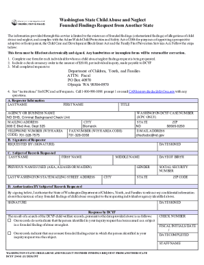 Fillable Online Washington Registry Check Form (PDF) Fax Email Print - pdfFiller