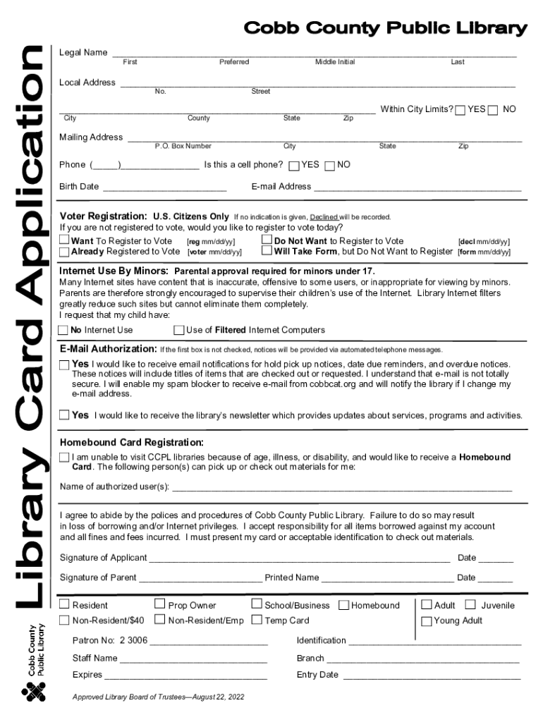 Fillable Online Homebound Card Registration: Fax Email Print - pdfFiller