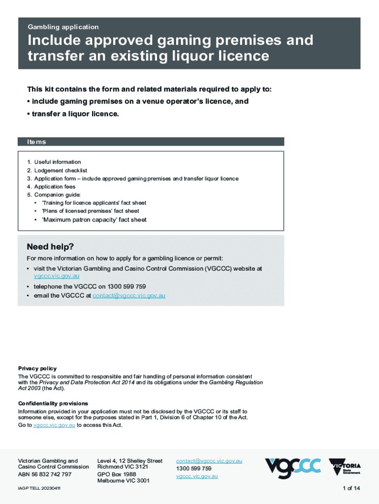 Fillable Online Alcohol and gaming: forms Fax Email Print - pdfFiller