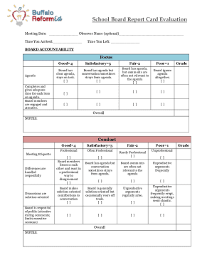 Fillable Online District 99 school board recieves their report card ...