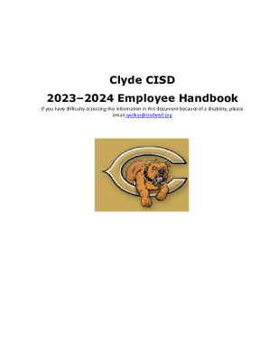 Fillable Online Clyde Independent School District Fax Email Print ...