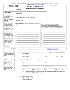 Fillable Online Illinois Standardized Forms - Approved - Notice of ...