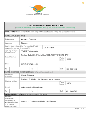 Fillable Online T2. Municipal Land Use application form Fax Email Print ...