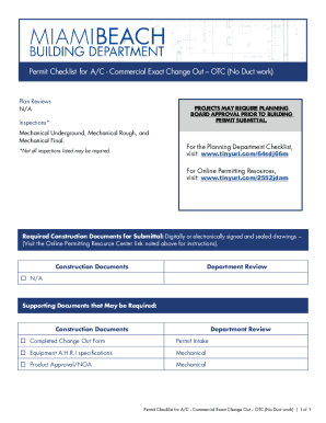 Fillable Online A/C CHANGE OUT PERMIT APPLICATION NOTE - Citizenserve ...