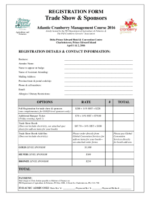 Fillable Online Virtual Trade Show Registration Form Template Fax Email ...