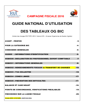 Remplissable En Ligne (Cahier des charges EDI-TDFC 2016 Volume III B Annexes Organismes de ...