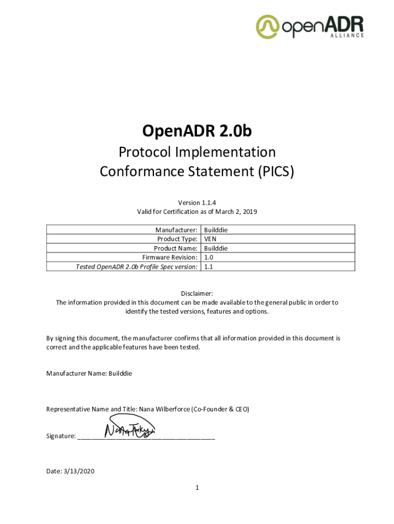 Fillable Online Enabling The Standard for Automated Demand Response Fax Email Print - pdfFiller