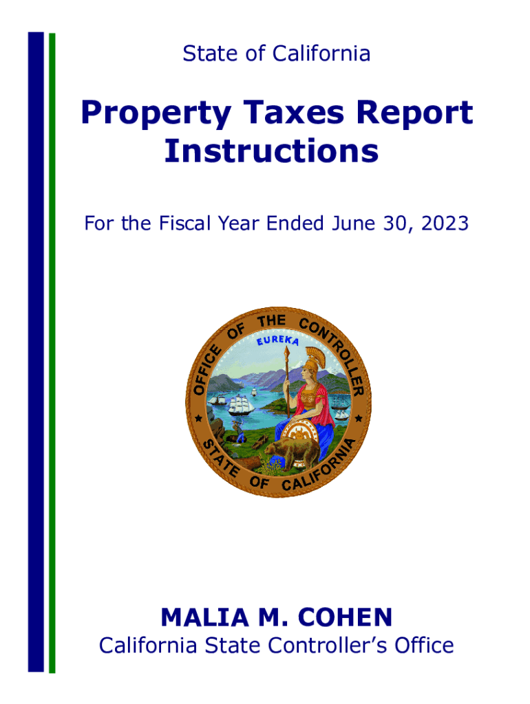 Fillable Online Property Taxes Report Instructions. FTR Forms Fax Email ...
