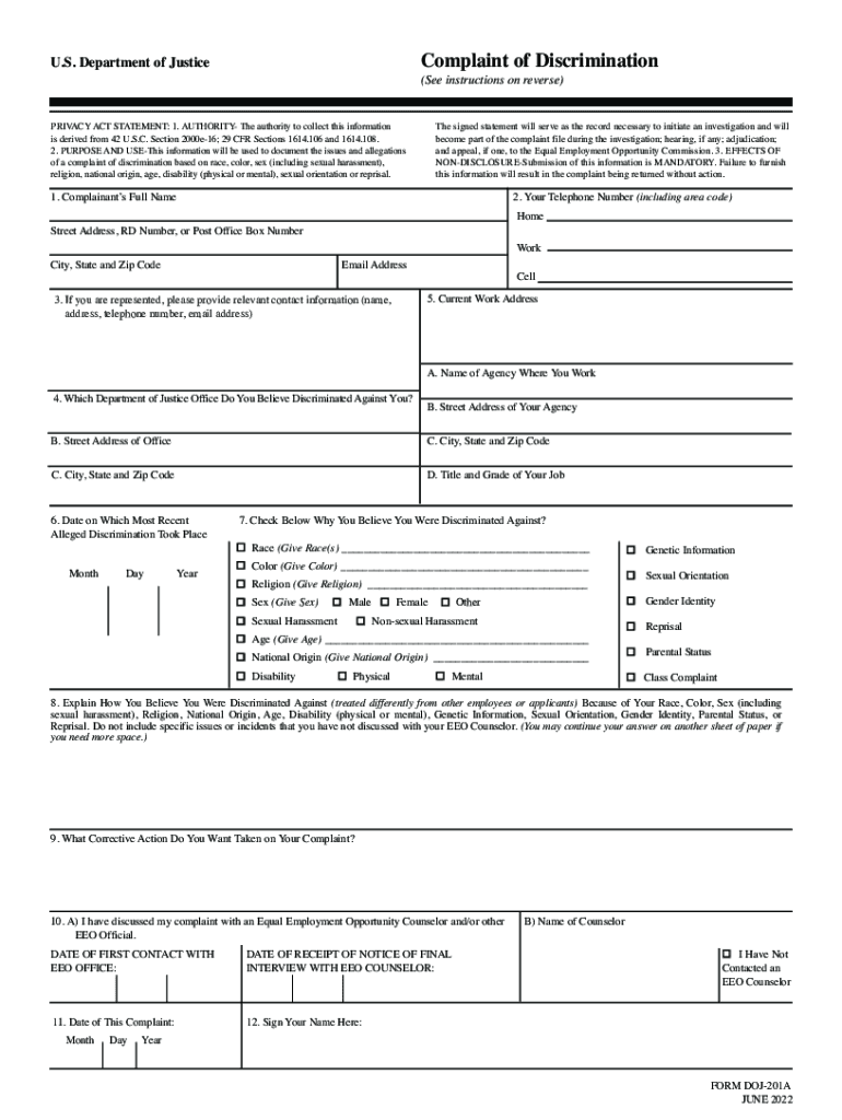 Fillable Online DOJ-201A 2020-2023 - Fill and Sign Printable Template ...