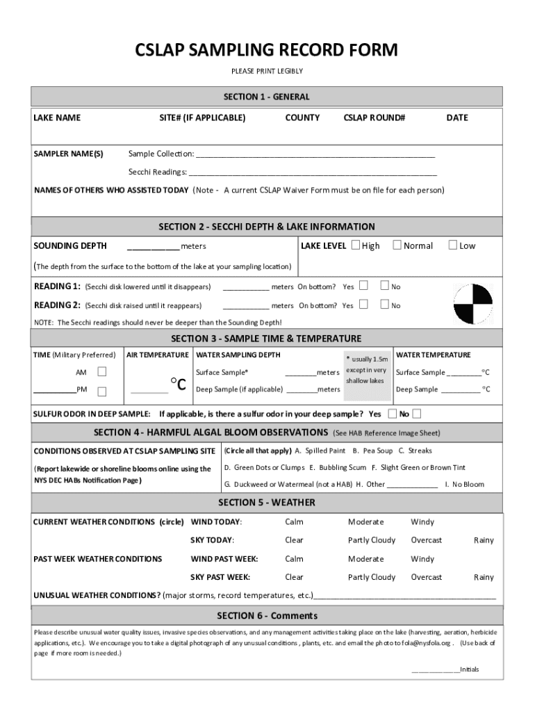 Fillable Online CSLAP Training Materials and Forms - NYS Dept. ... Fax ...