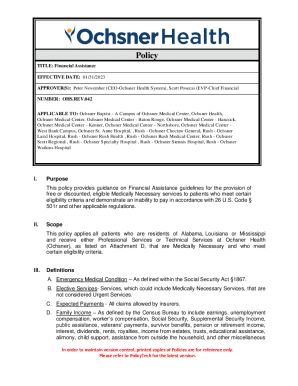 Fillable Online APPROVER(S): Peter November (CEO-Ochsner Health System ...