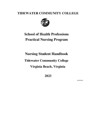 Fillable Online Welcome to the School of Health Professions-Practical ...