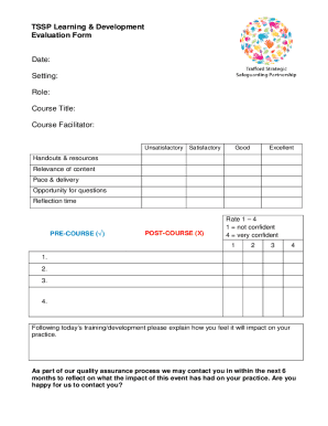 Fillable Online Template Evaluation Form Fax Email Print - pdfFiller